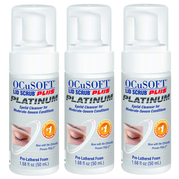 Ocusoft Plus Platinum Foam Lid Scrub